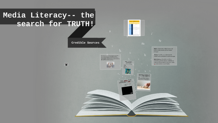 Credible Sources- Media Literacy by April French on Prezi