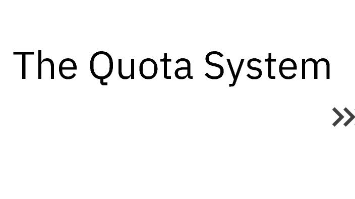 The quota system by Sophie Vargo on Prezi