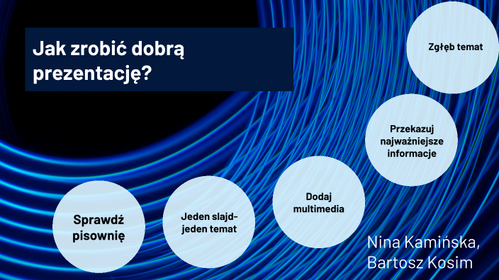 Jak zrobić dobrą prezentację? by Nina Kamińska on Prezi