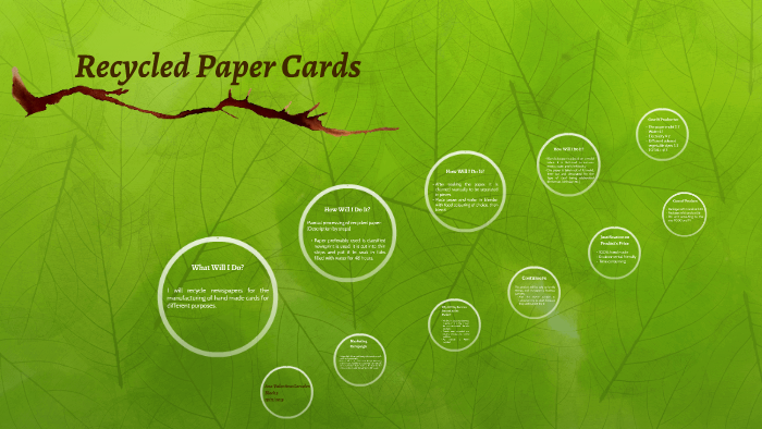 Recycled Paper Cards by Ana Carcelen on Prezi