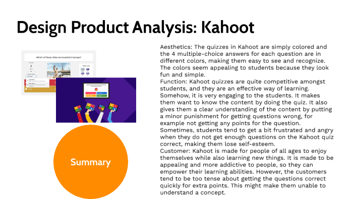 Design Cycle Product Analysis 2 by Ian Ke Cheng on Prezi