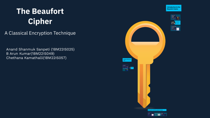 The Beaufort Cipher by chethan kamathalli on Prezi