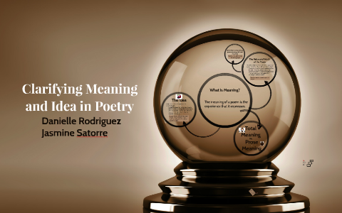 Clarifying Meaning and Idea in Poetry by Jasmine Satorre on Prezi