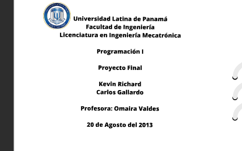 Proyecto Final Programacion I by Kevin Richard on Prezi