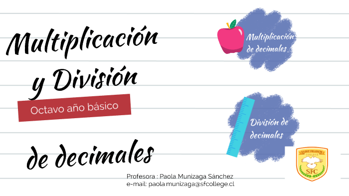 Multiplicación y división de decimales by Paola Alejandra on Prezi