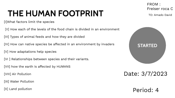 The Human Footprint by Jose fernando on Prezi