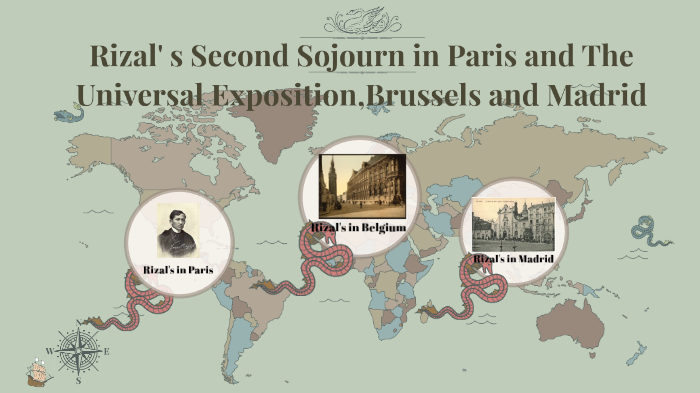 Rizal'Second Sojourn in Paris and the Universal Exposition,Brussels and ...