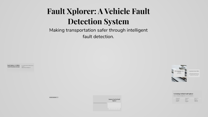 Fault Xplorer: A Vehicle Fault Detection System by Pratheeksha M Patel ...