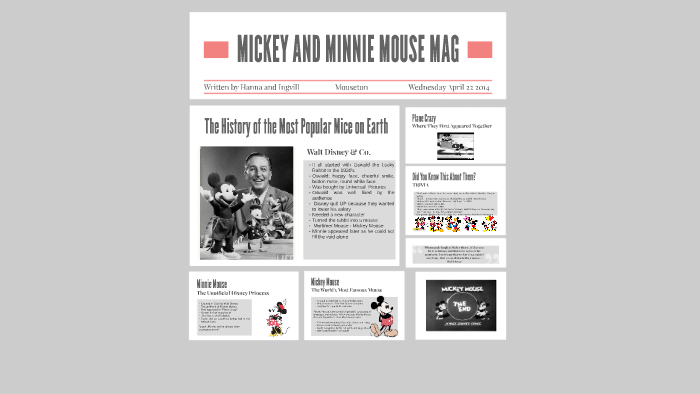 MICKEY AND MINNIE MOUSE MAGAZINE by Hanna Sagen on Prezi