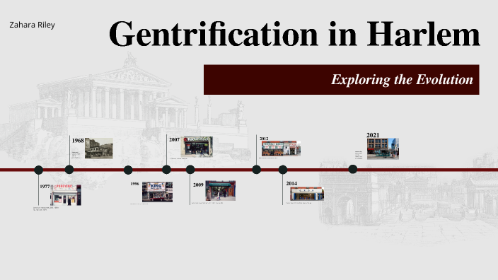 Gentrification in Harlem by z r on Prezi