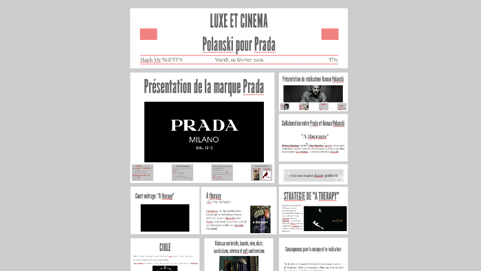 Collaboration entre Prada et Roman Polanski by My Nguyen Hanh on Prezi
