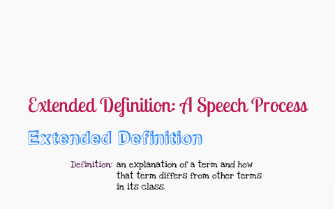 Extended Definition by Christopher Frye on Prezi
