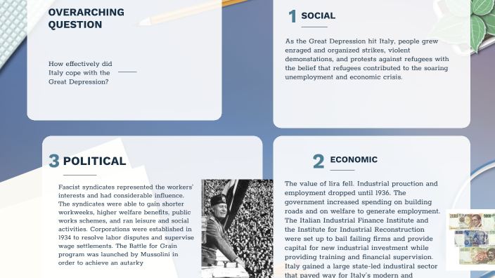 Great Depression: Italy by Jaycie Nguyen on Prezi