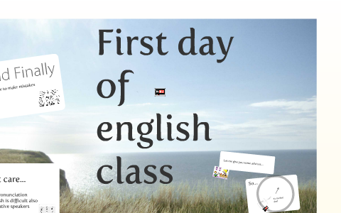 First day of english class by carlos robles