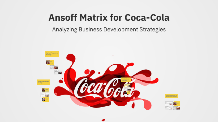 Ansoff Matrix for Coca-Cola by Ali Caffrey on Prezi