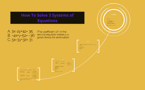 How To Solve 3 Systems of Equations by Brandon Andinomartes on Prezi