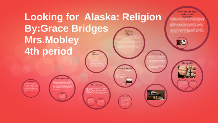 Looking for Alaska: Religion by grace bridges on Prezi