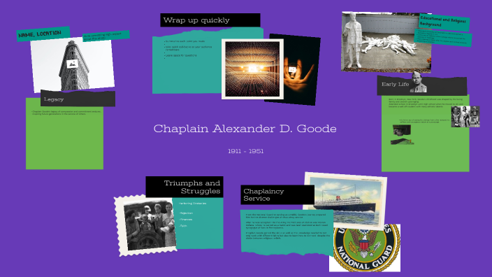 Chaplain Alexander D. Goode by brooklyn drecksel on Prezi