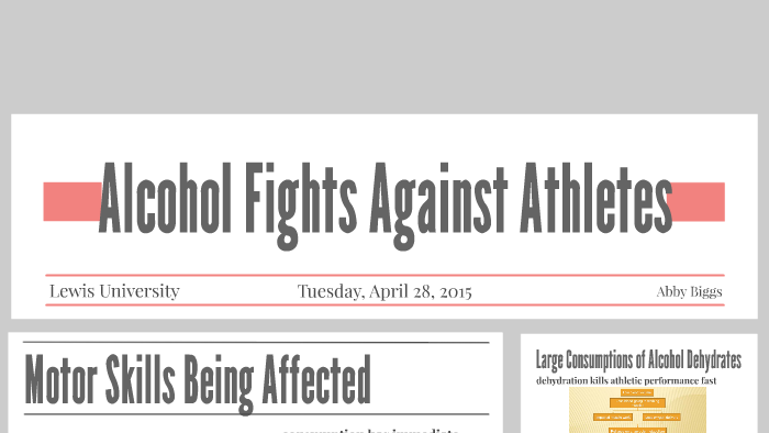 Alcohol Fights Against Athletes by Abby Biggs on Prezi