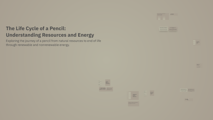 The Life Cycle of a Pencil: Understanding Resources and Energy by ...