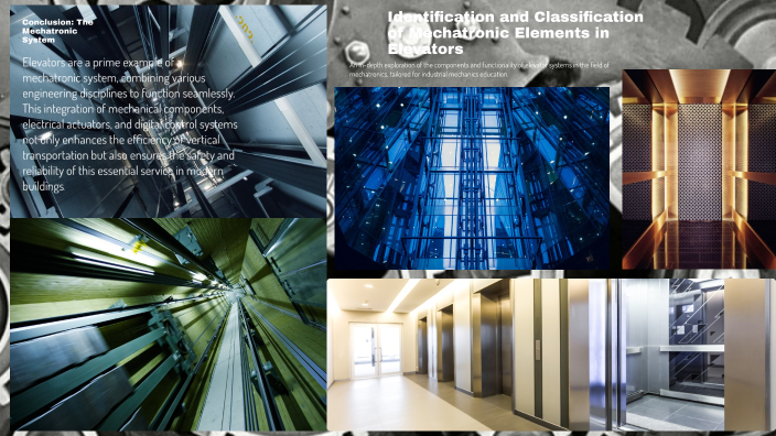 Identification and Classification of Mechatronic Elements in Elevators ...