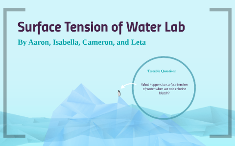 Surface Tension of Water Lab by Bella Schneider on Prezi