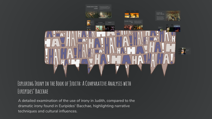Exploring Irony in the Book of Judith: A Comparative Analysis with ...