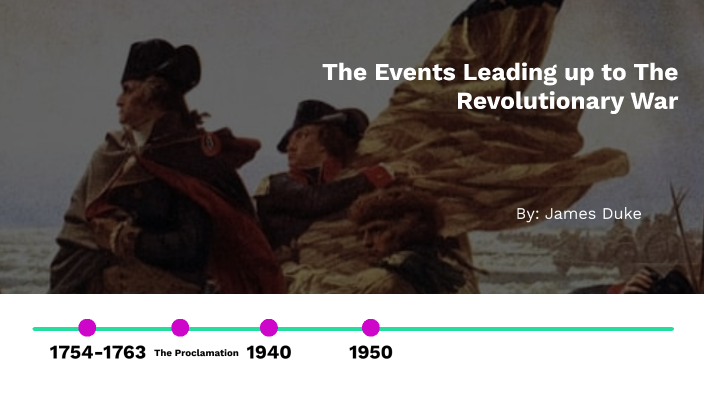 Events leading up to the Revolutionary War by James Duke on Prezi