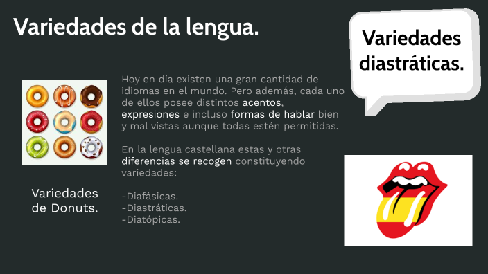 Trabajo variedades de la lengua: diastráticas by jim per on Prezi