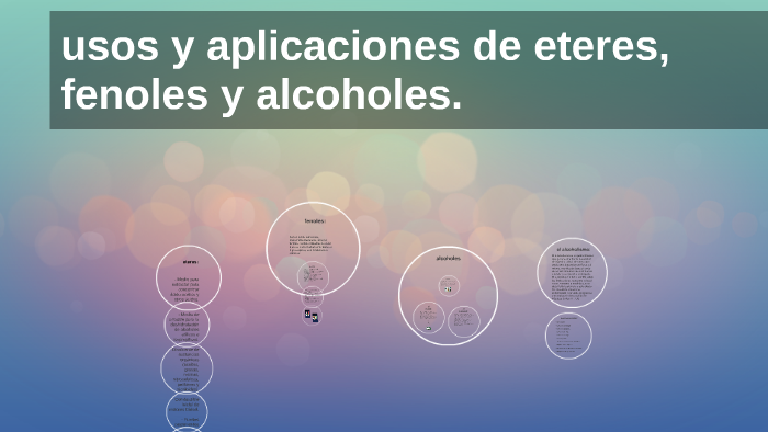 usos y aplicaciones de eteres, fenoles y alcoholes. by daniela gozzi on ...