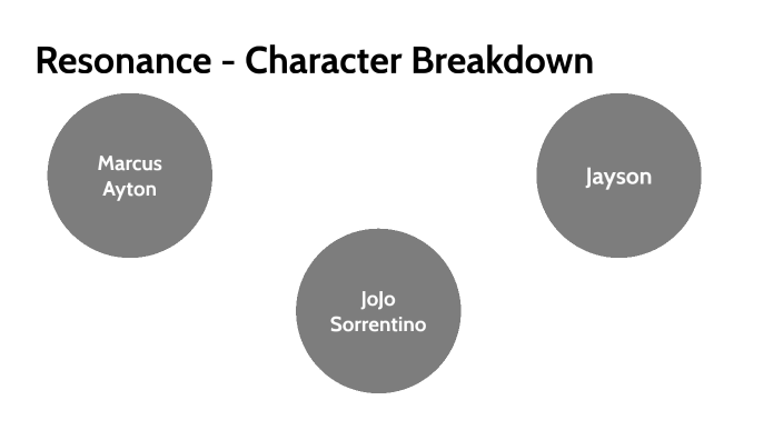 Resonance - Character Breakdowns by Justin Cruz on Prezi