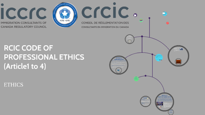 RCIC CODE OF PROFESSIONAL ETHICS (Article1 to 4) by Erica Yang on Prezi RCIC CODE OF PROFESSIONAL ETHICS (Article1 to 4) by Erica Yang on Prezi