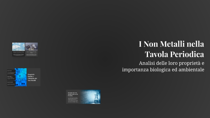 Non Metalli: Proprietà e Applicazioni by giac bara on Prezi