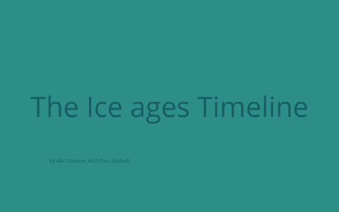 The Ice Ages Timeline by Chris Godsell on Prezi