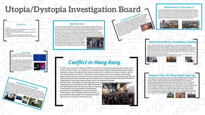 Utopia/Dystopia Investigation Board by Teegan Sear on Prezi