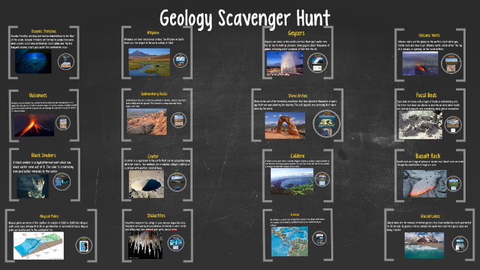 Geology Scavenger Hunt by veronica goss Geology Scavenger Hunt by veronica goss