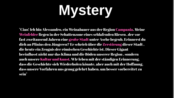 Mystery by Linus Körber on Prezi