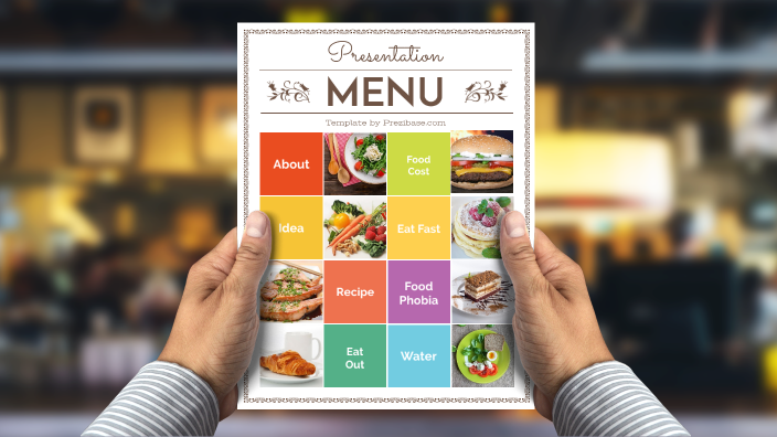 Food Menu - Presentation Template by Prezi Templates by Prezibase on Prezi