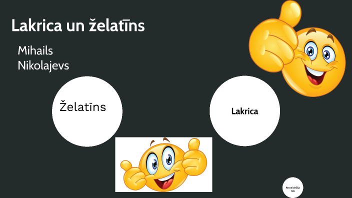 Lakrica un želatīns by Mihails Nikolajevs on Prezi