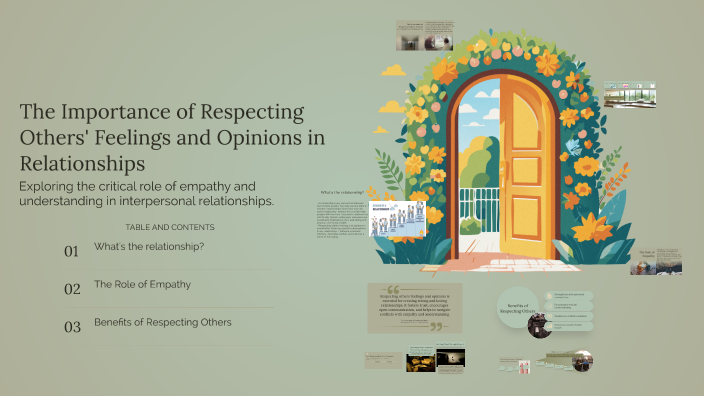 The Importance of Respecting Others' Feelings and Opinions in ...