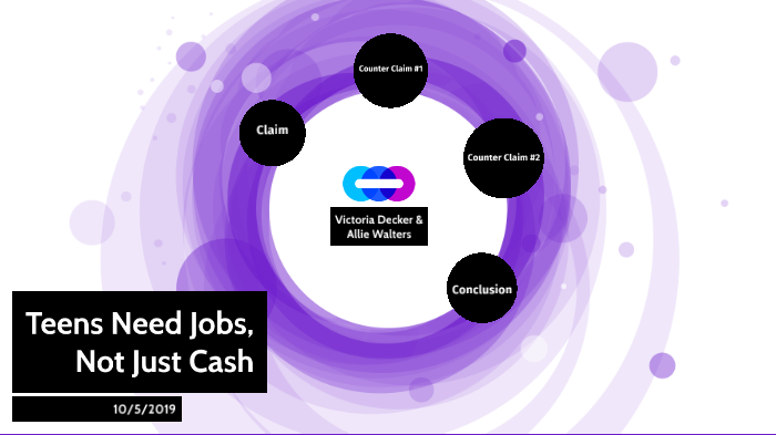 Teens Need Jobs, Not Cash by Victoria Decker on Prezi