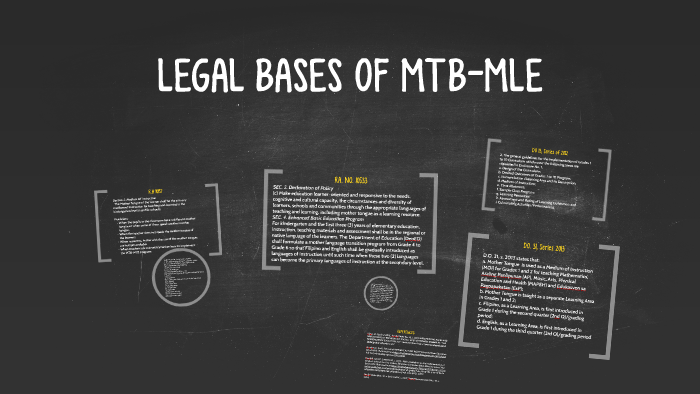 LEGAL BASES OF MTB-MLE by Zoe Allen Regala on Prezi