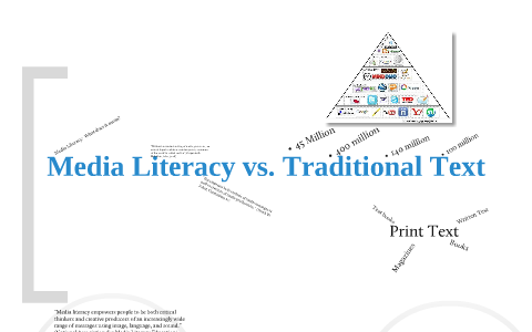 Media Literacy vs. Traditional Text by Jeannie Oliver on Prezi