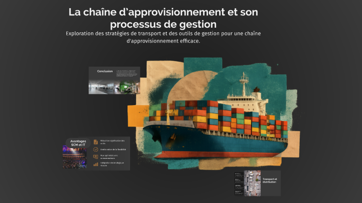La chaîne d’approvisionnement et son processus de gestion by syrine ben salem on Prezi