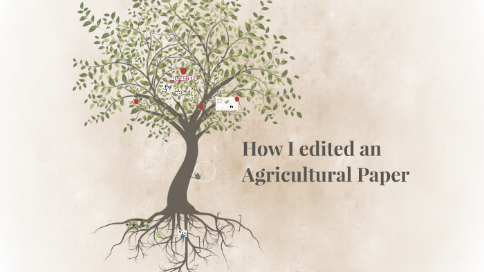 How I edited an Agricultural Paper by Vivi Pavón