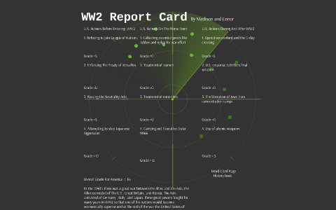 WW2 Report Card by conor ratermanis on Prezi