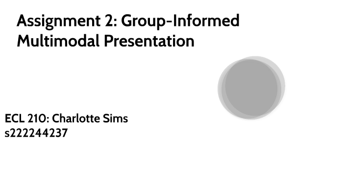 ECL 210 - Multiliterate Learners in Early Years Environments. by ...