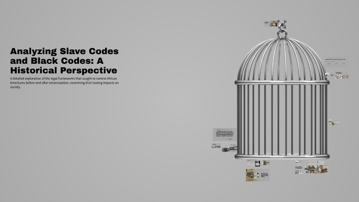 Analyzing Slave Codes and Black Codes: A Historical Perspective by ...