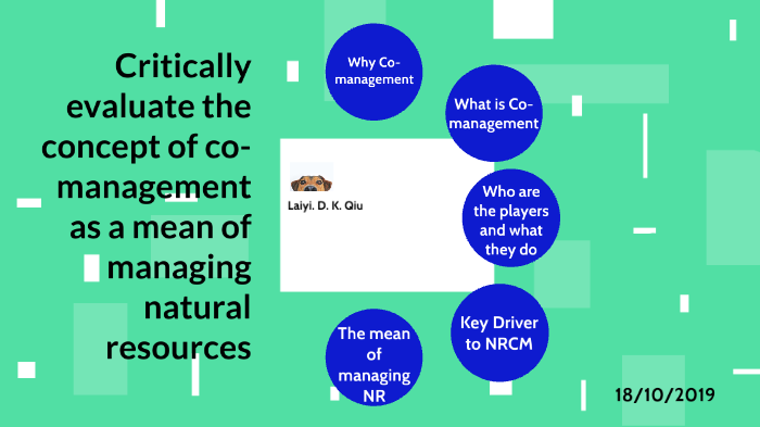 Critically evaluate the concept of co-management as a mean of managing ...