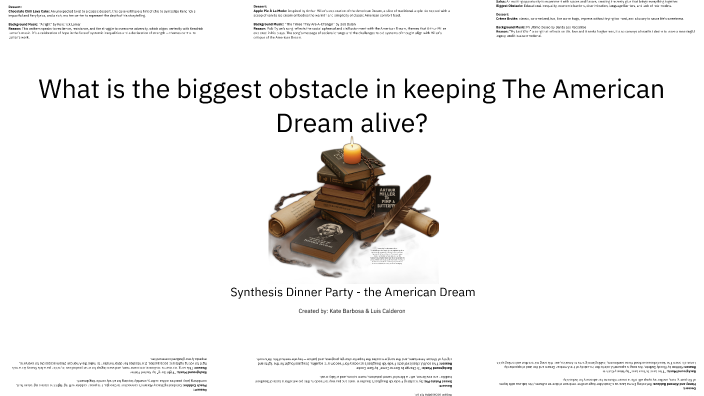 Synthesis Dinner Party project by Luis Calderon on Prezi